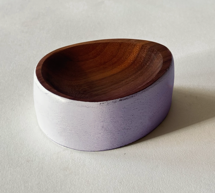 Small Light Blue Shallow Vessel- Peter Park – Museum for Art in Wood